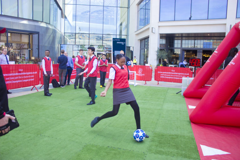 Students Launch Santander's 'The Numbers Game' in London - Hammersmith ...